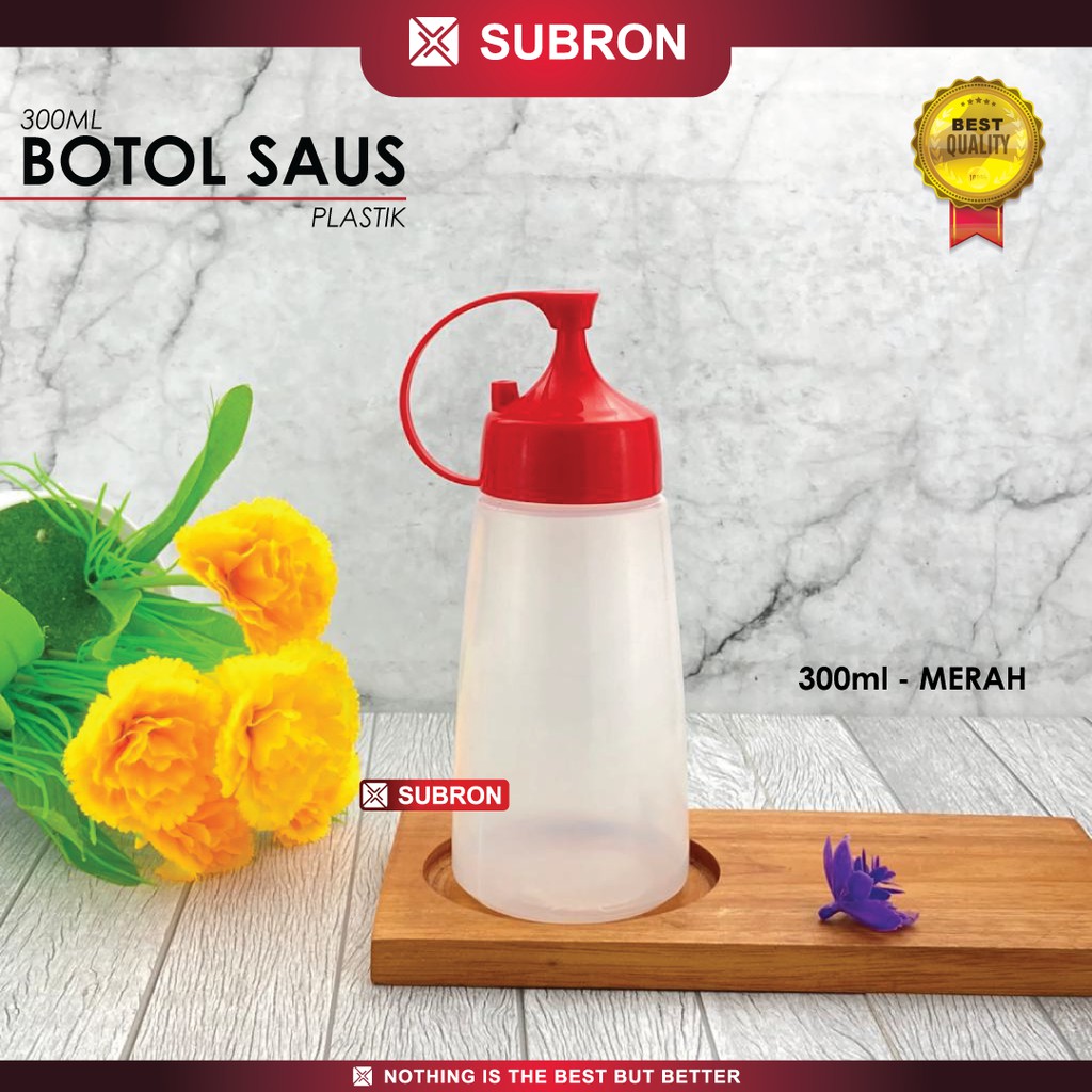 Jual SUBRON Botol Saus 300ml Sambal Tomat Kecap Minyak Mayones Plastik Warna Sauce Ketchup ...