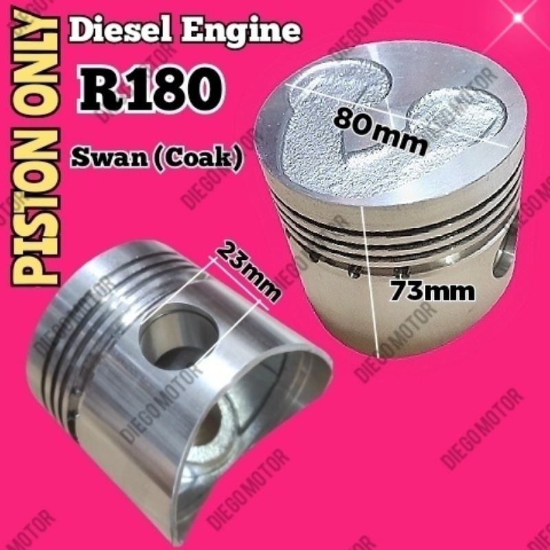 Jual R180 Piston Only Mesin Diesel Dongfeng 8pk Tian Li JiangDong Shark ...