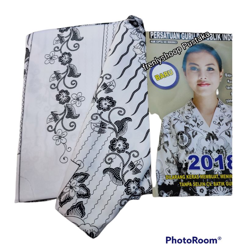 Jual Kain Batik PGRI semi sutra original / Bahan Batik seragam PGRI ...