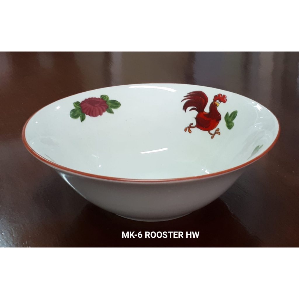 Jual Mangkok bulat Rooster 6 inch (6 pcs) | Shopee Indonesia