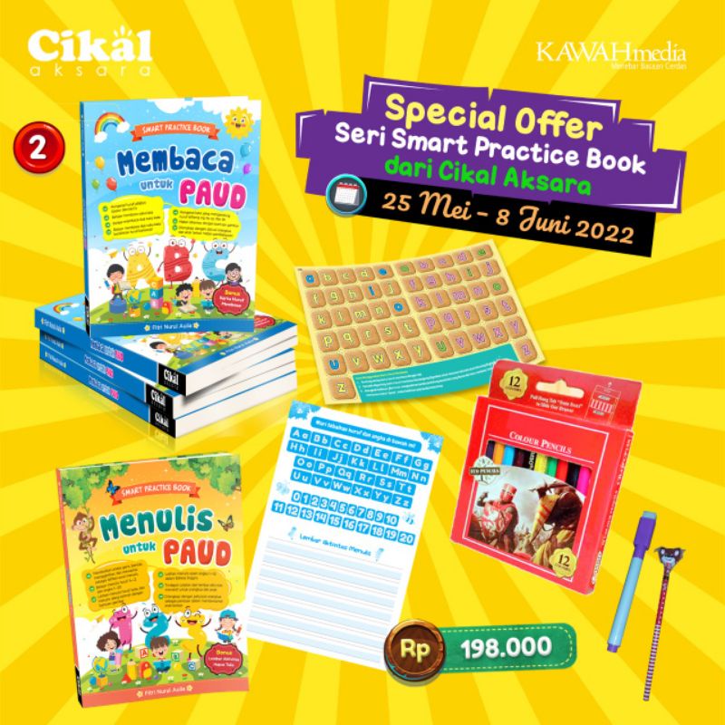 Jual Smart Practice Book Matematika Untuk PAUD & TK Belajar Berhitung ...