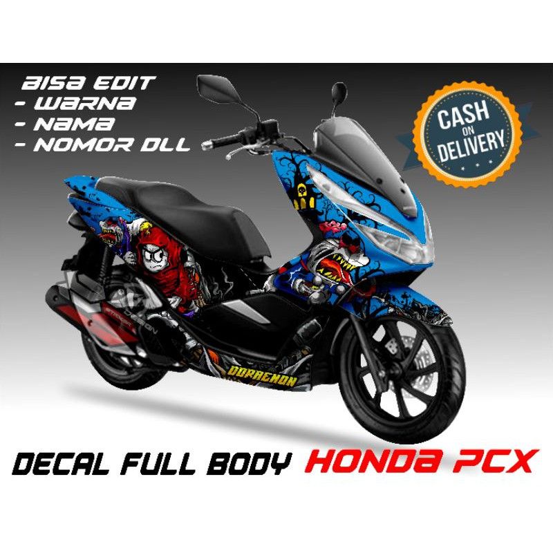 Jual Decal Sticker honda PCX pcx full body doraemon zombie striping ...