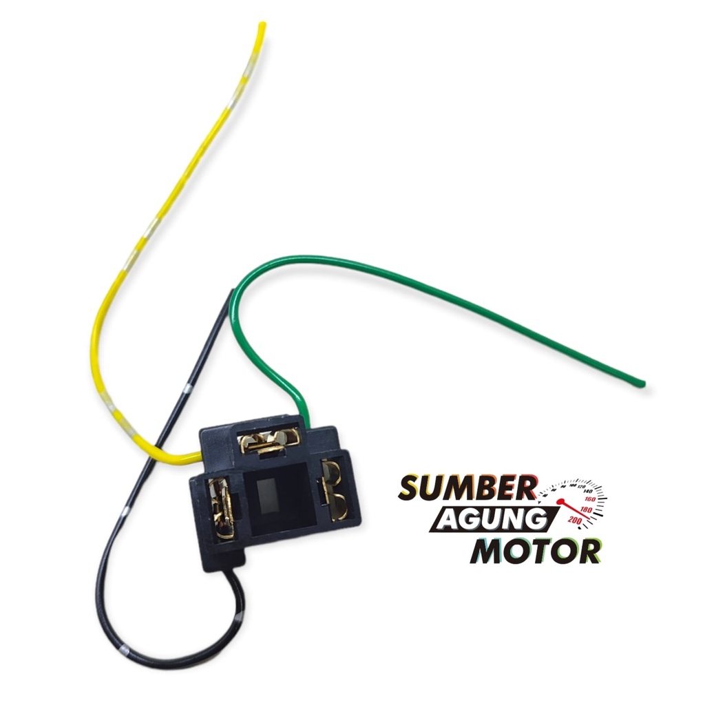 Jual SOKET SOCKET FITING LAMPU H4 HS1 VIXION MOTOR MOBIL | Shopee Indonesia
