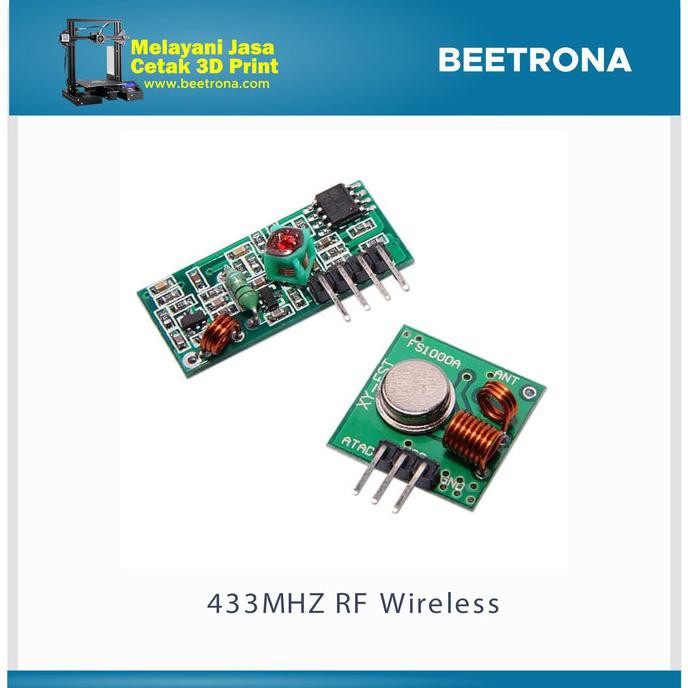 Jual 433MHZ RF Wireless Transmitter & Receiver Pair Module beetron65 ...