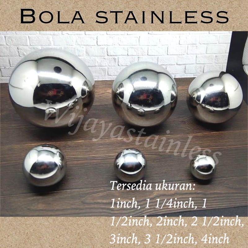 Jual BOLA STAINLESS STENLIS STEEL | Shopee Indonesia