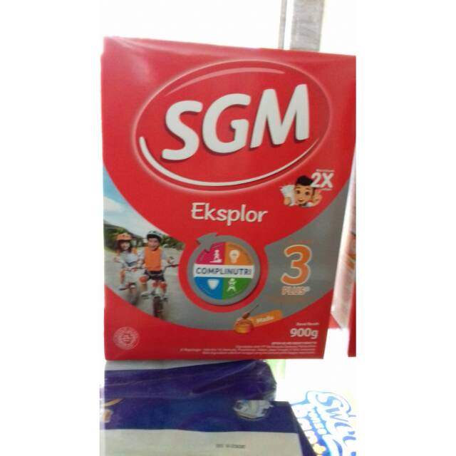 Jual SGM 3 PLUS RASA MADU VANILA COKlAT 900 GRAM | Shopee Indonesia