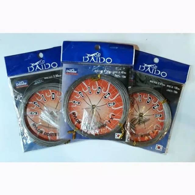 Jual Kawat pancing/Neklin/Barline Daido Spider Wire 7x1 10meter ...