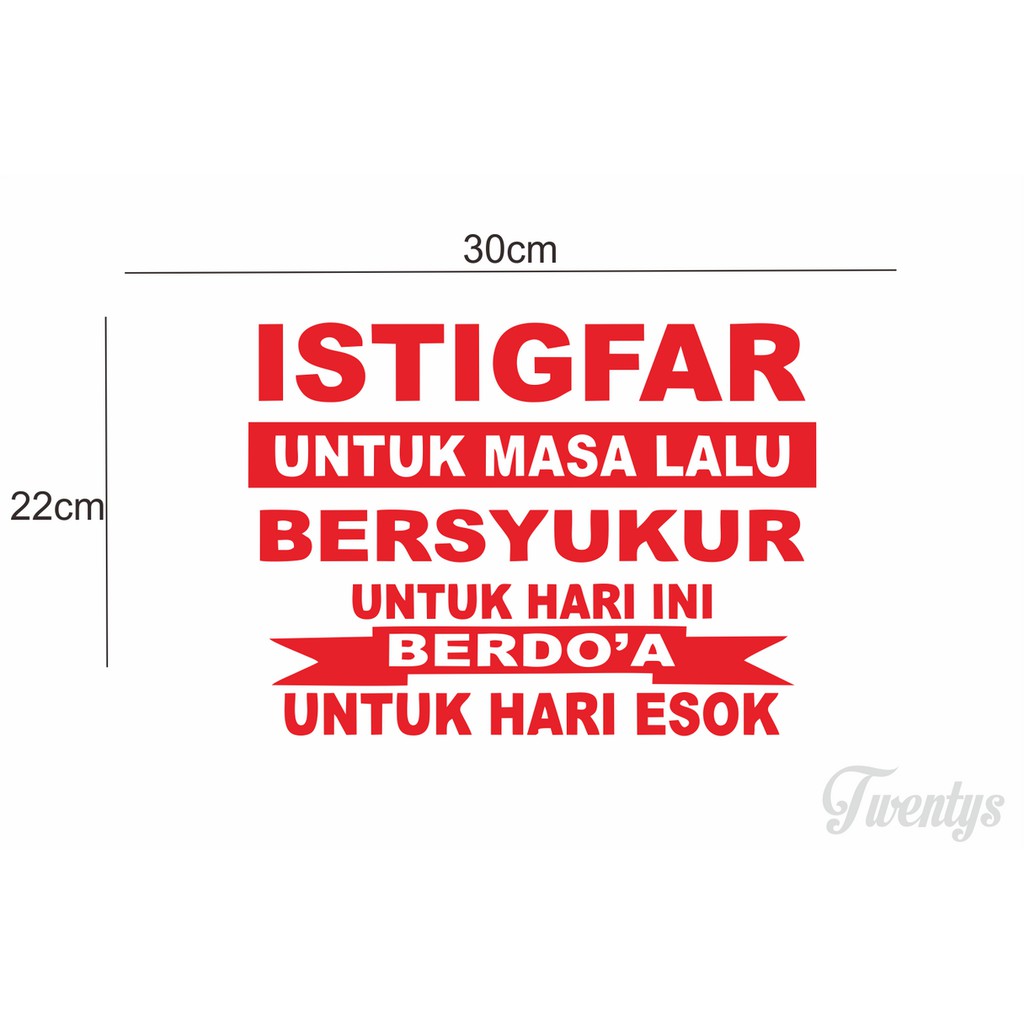 Jual BERDOA STICKERS FOR WALL LAPTOP MOTOR CAR DECORATION | Shopee ...