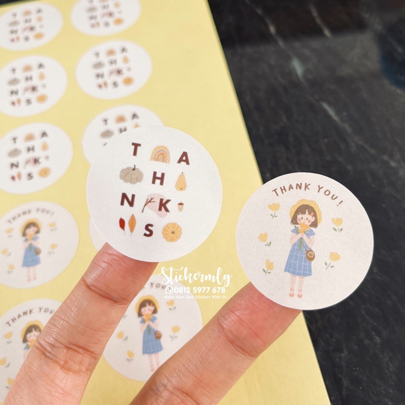 Jual STICKER UCAPAN THANK YOU 06 | Shopee Indonesia