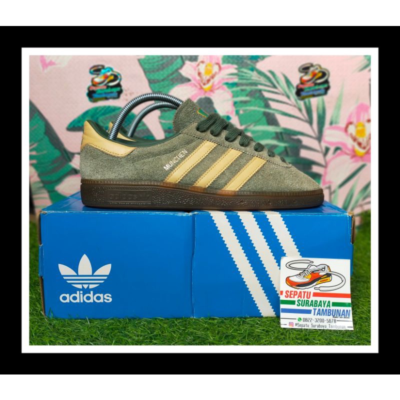 Jual ADIDAS CITY SERIES MUNCHEN GREEN SECOND ORIGINAL | Shopee Indonesia