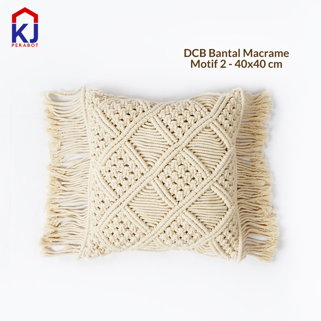 Jual KJ Perabot - DCB Bantal Macrame Ukuran 40 x 40 Cm | Shopee Indonesia