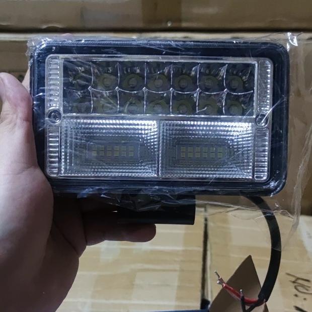 Jual Lampu sorot led 4 inci 24w untuk alat berat lampu kerja beko ...