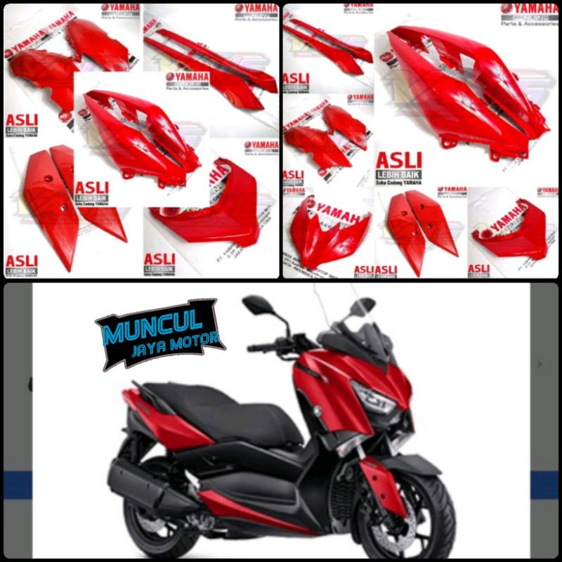 Jual COVER SET BODY HALUS YAMAHA NEW XMAX X-MAX MERAH METALIC 2022 ...