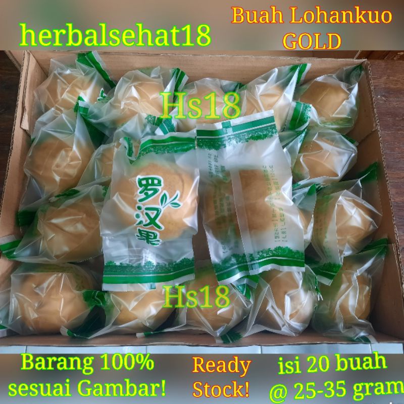 Jual 1 Box Isi 20 Buah Buah Lo Han Kuo Gold / Lohankuo Emas Golden Luo ...