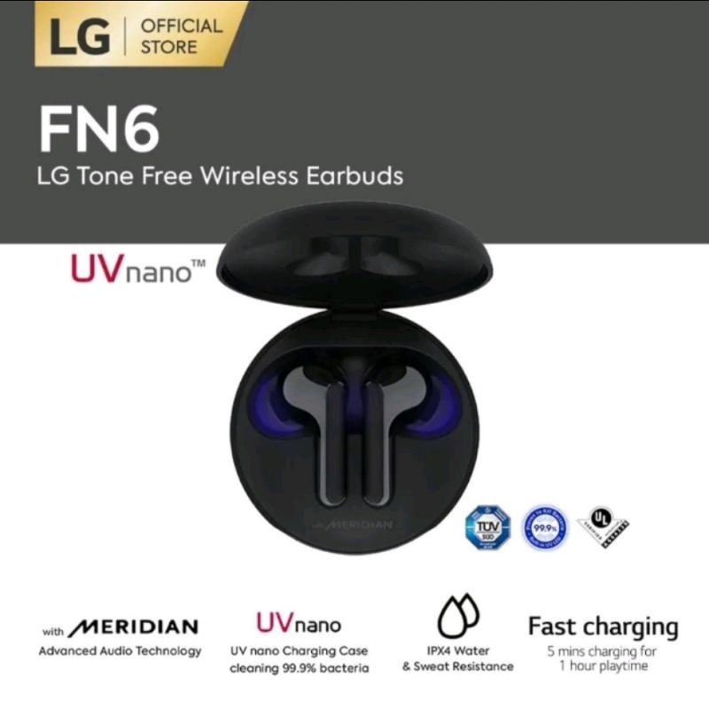 Jual EARPHONE LG TONE FREE HBS-FN6 BLUETOOTH BY MERIDIAN MURAH | Shopee ...