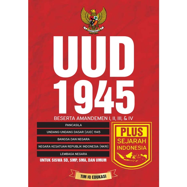 Jual Buku UUD 1945 Beserta Amandemen I, II, III, & IV | Shopee Indonesia