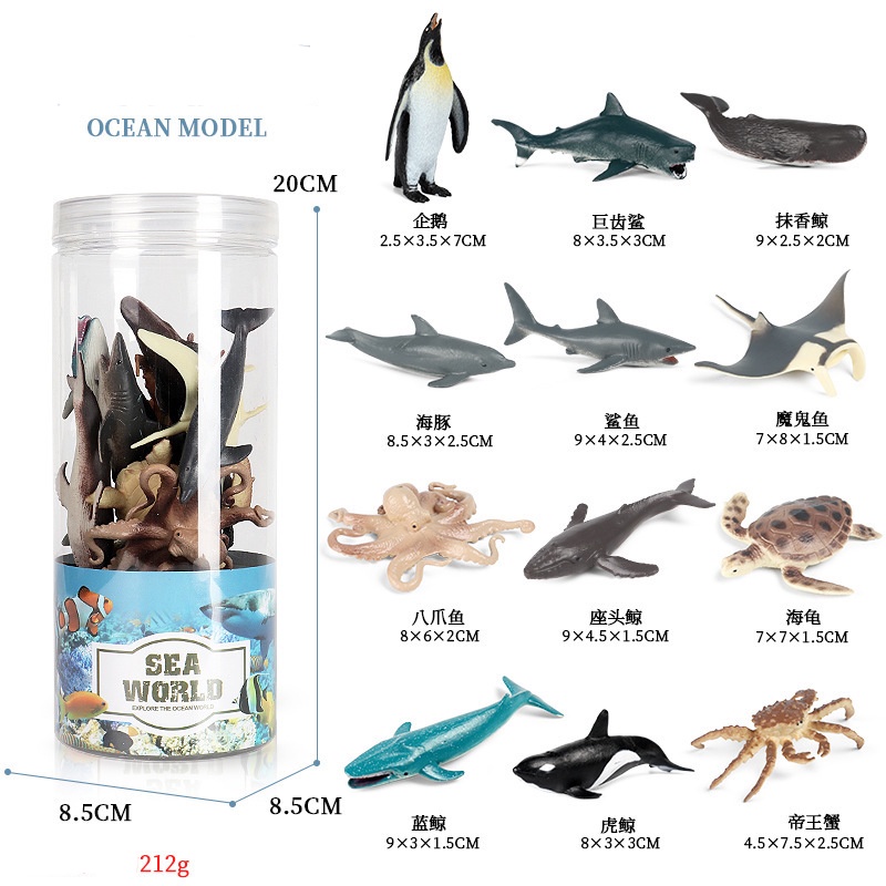 Jual [LOGU] Mainan Action Figure Animal. Alat peraga hewan, Miniatur ...