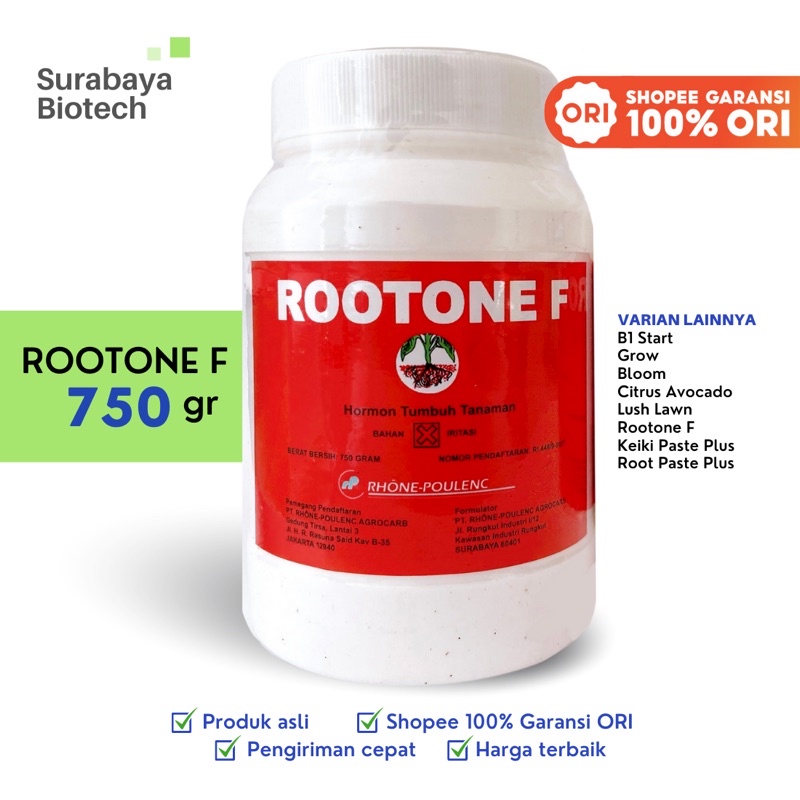 Jual ROOTONE F 750 gram | Hormon Akar, Hormon Cangkok, Pupuk Akar, ZPT ...