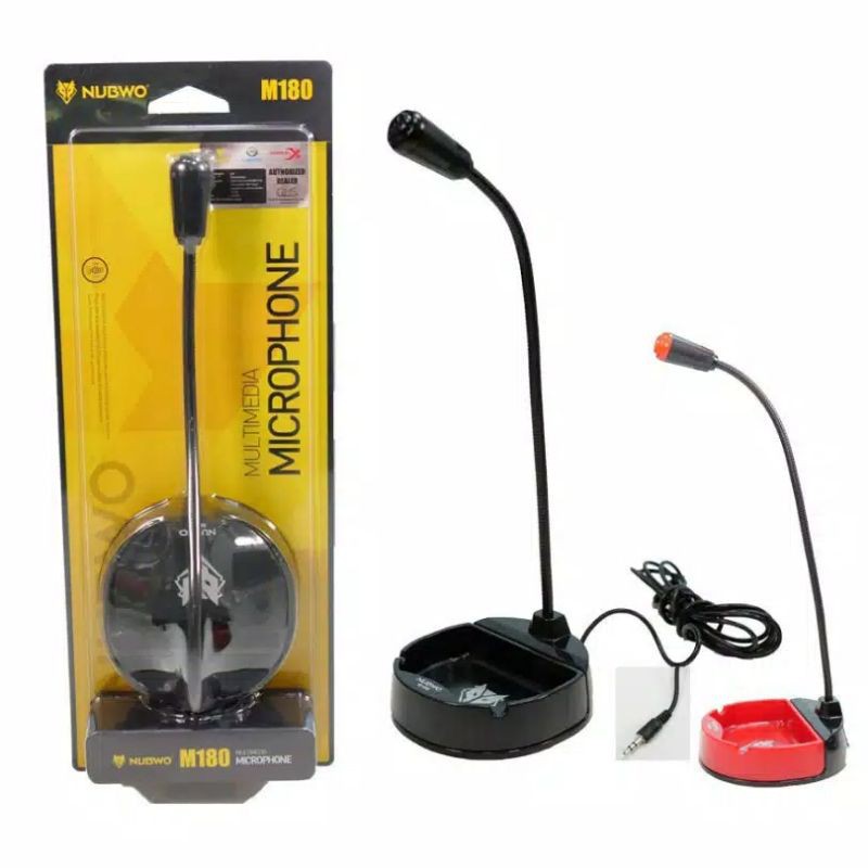 Jual NUBWO M180 MULTIMEDIA MICROPHONE \ Nubwo Original Mic PC Computer ...