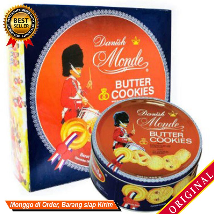 Jual Jajanan Kue Lebaran kue kering MONDE BUTTER COOKIES Kaleng 454gr ...