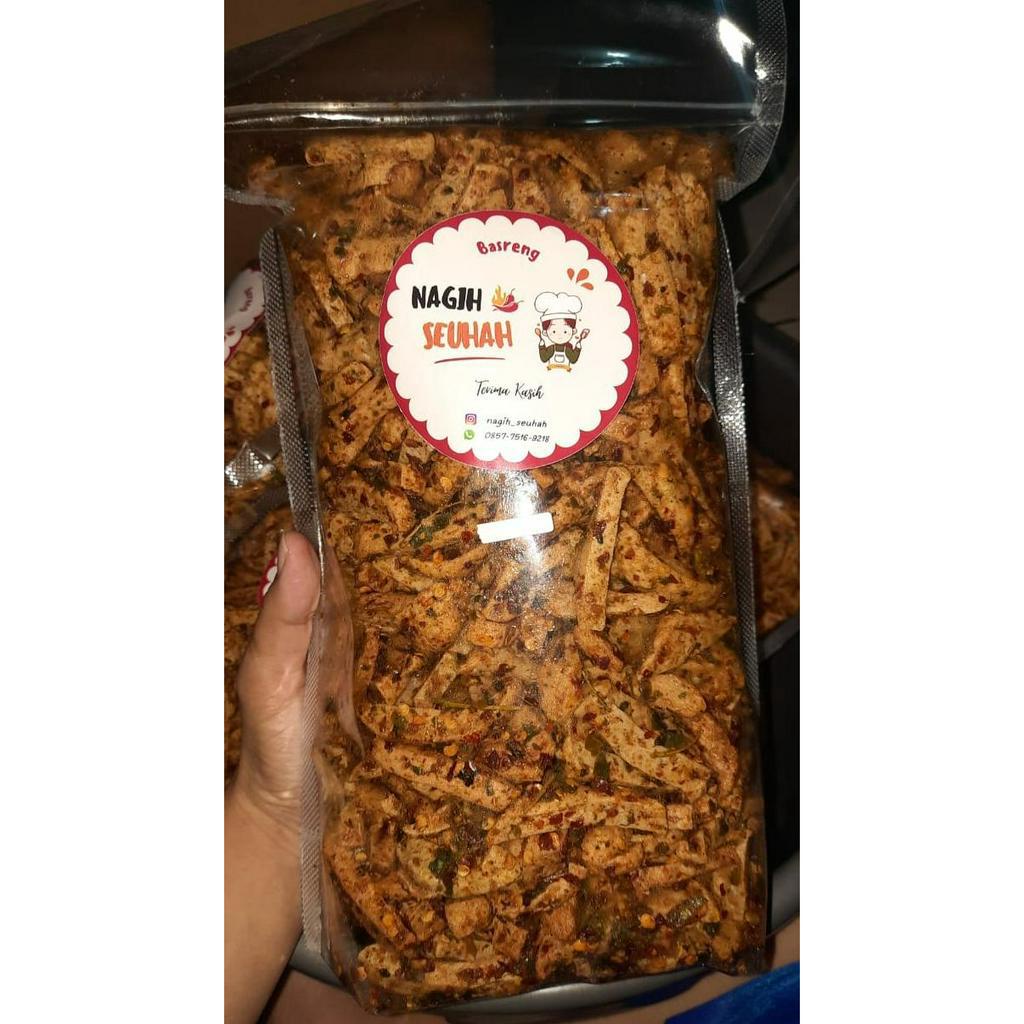 Jual BASRENG SUPER PEDAS KEMASAN 250-260 GRAM I Basreng Pedas Nagih ...