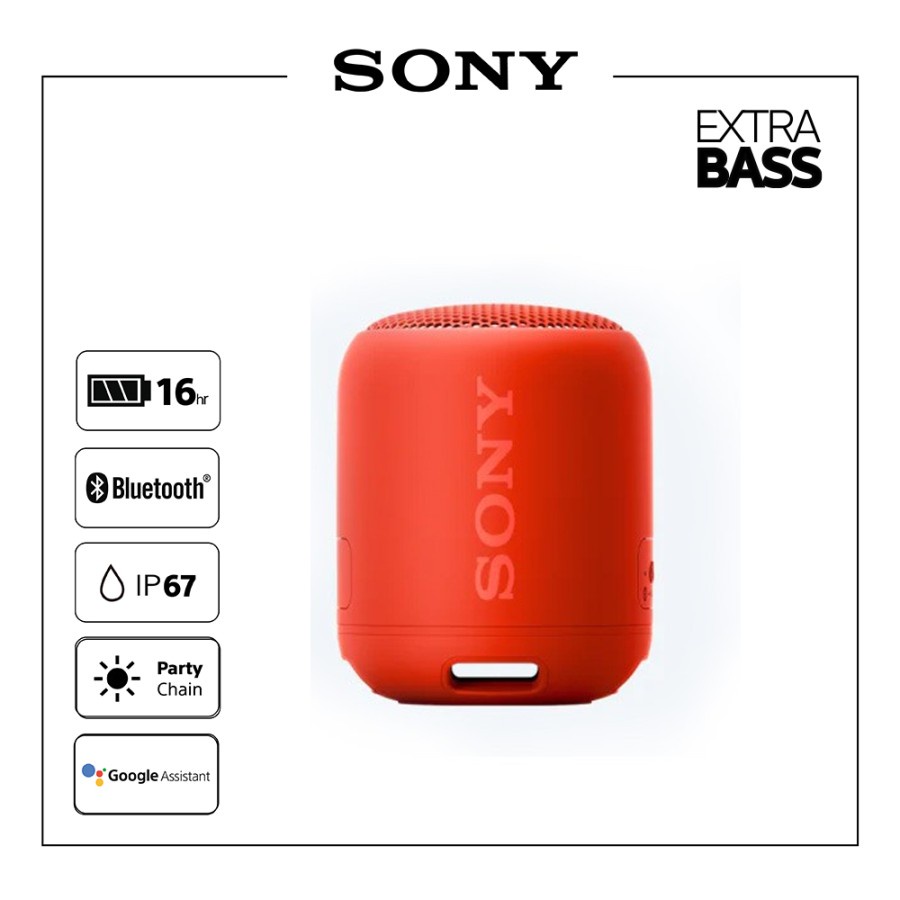 Jual SPEAKER BLUETOOTH PORTABLE EXTRA BASS SONY SRS-XB12/R | Shopee Indonesia