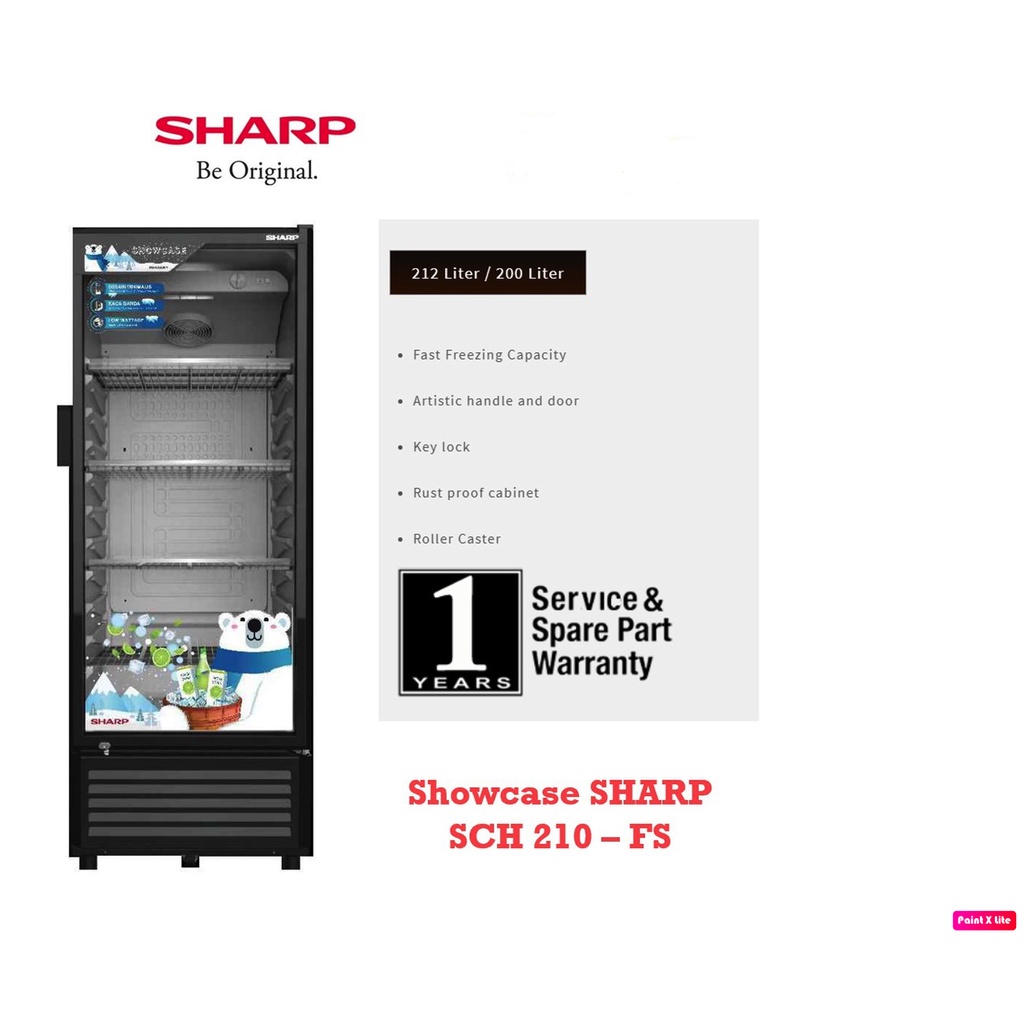 Jual SHARP SHOWCASE 200L SCH-210FS | Shopee Indonesia
