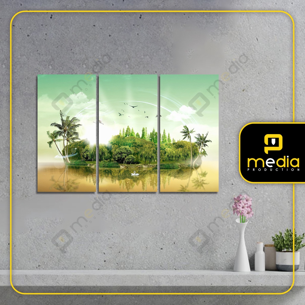 Jual Hiasan Dinding Kayu | Green Island, Pulau, Hijau, Negeri, Hutan ...