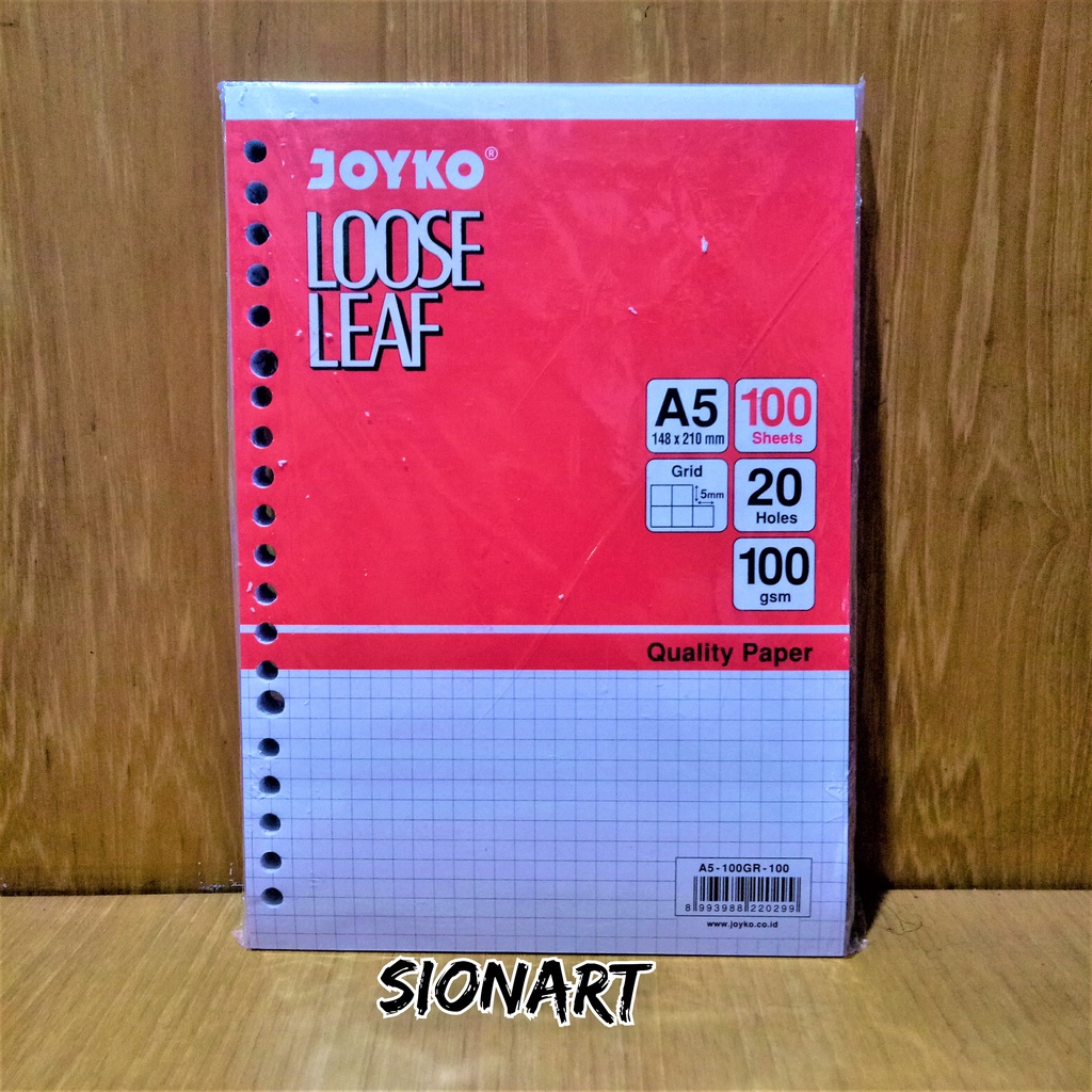 Jual JOYKO Loose Leaf A5 Grid 50 Sheets | Shopee Indonesia