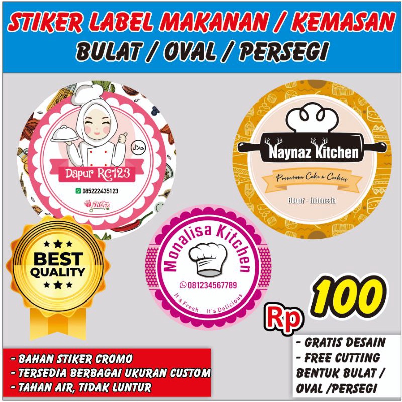 Jual CETAK STIKER / LOGO MAKANAN/LABEL MAKANAN/DESAIN LOGO | Shopee ...