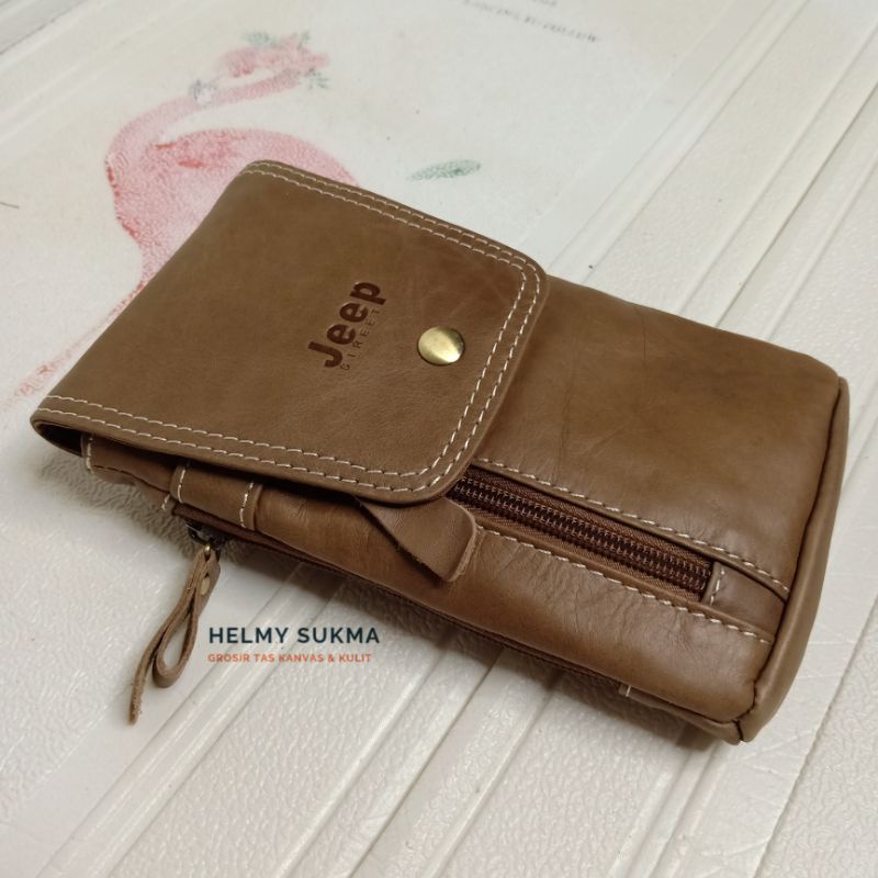 Jual Dompet Hp Kulit Jeep 3237 Ukuran 18cm Tempat Hp Import Untuk ...