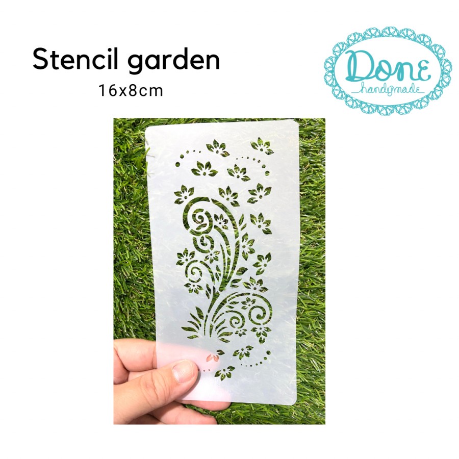 Jual Stencil garden stencils garden scrapbooking decoupage texture sheet | Shopee Indonesia