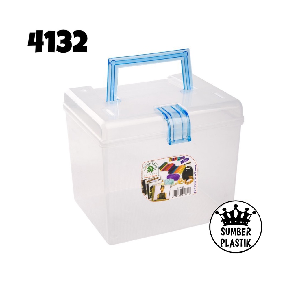 Jual Green Leaf 4132 Kotak Box Hampers Obat Container Plastik Marco ...