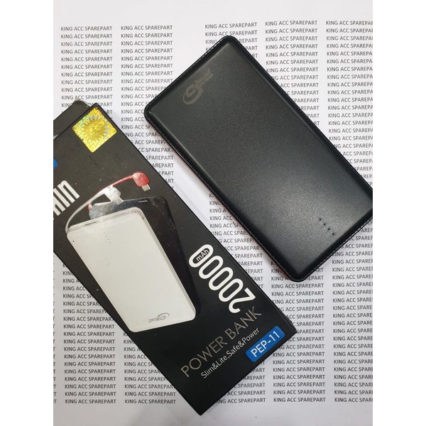 Jual POWERBANK POWER BANK MEREK PRO 20000MAH SLIM LED PEP-11 ORIGINAL ...