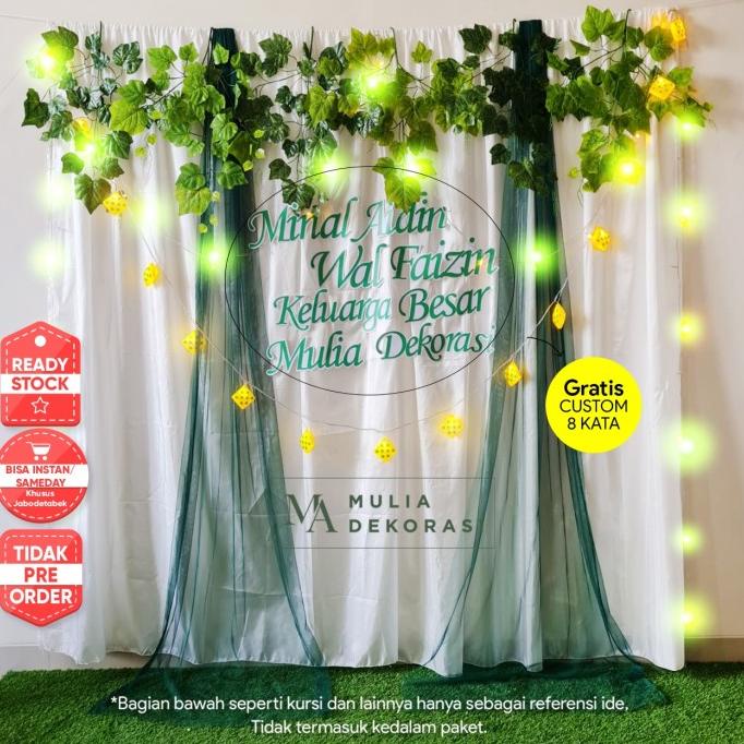 Jual Dekorasi Backdrop Lebaran Ramadhan Paket Lengkap Hari Raya Idul ...