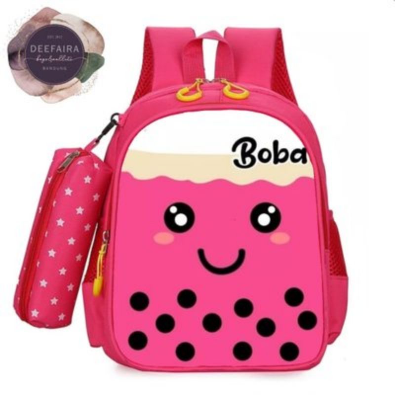 Jual Tas Ransel Boba Tas Sekolah Motif Kartun Anak Sekolah TK dan Paud mochila | Shopee Indonesia