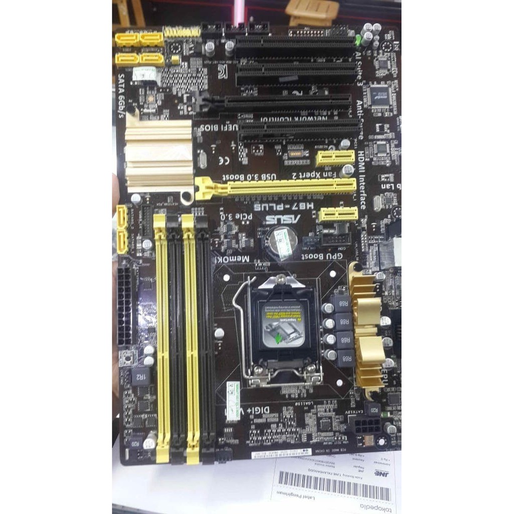 Jual ASUS MAINBOARD H87-PLUS LGA 1150 GARANSI 3 BULAN 6 PCIE | Shopee Indonesia