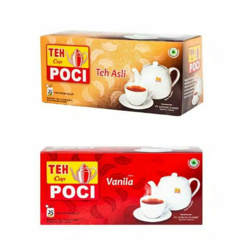 Jual Teh Poci Kotak Asli Vanila Pack (Isi 25 kantong) | Shopee Indonesia