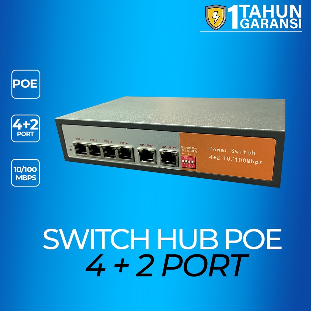 Jual Switch POE Hub 4+2 Port / Switch POE 4 Port | Shopee Indonesia