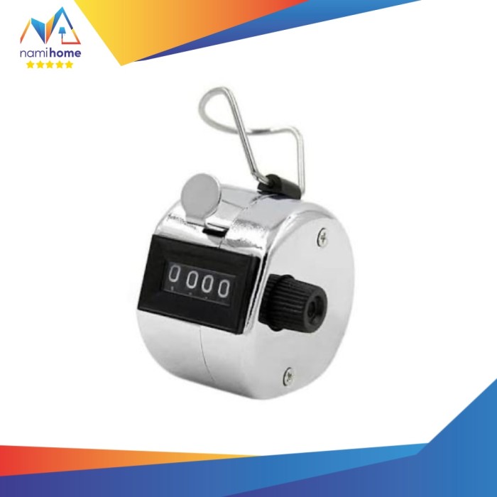 Jual HAND TALLY COUNTER STAINLESS 4 DIGIT ALAR HITUNG CHECKER HAND ...