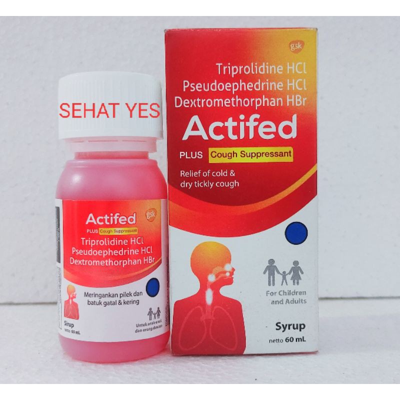 Jual ACTIFED PLUS EXPECTORANT - COUGH SUPPERSSANT - BATUK BERDAHAK ...