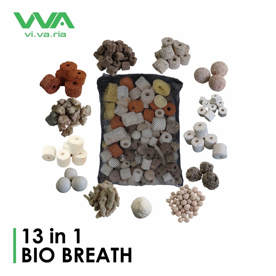 Jual Vivaria mix 13in1 Bio Breath (Media Bakteri/Rumah Bakteri Aquarium ...