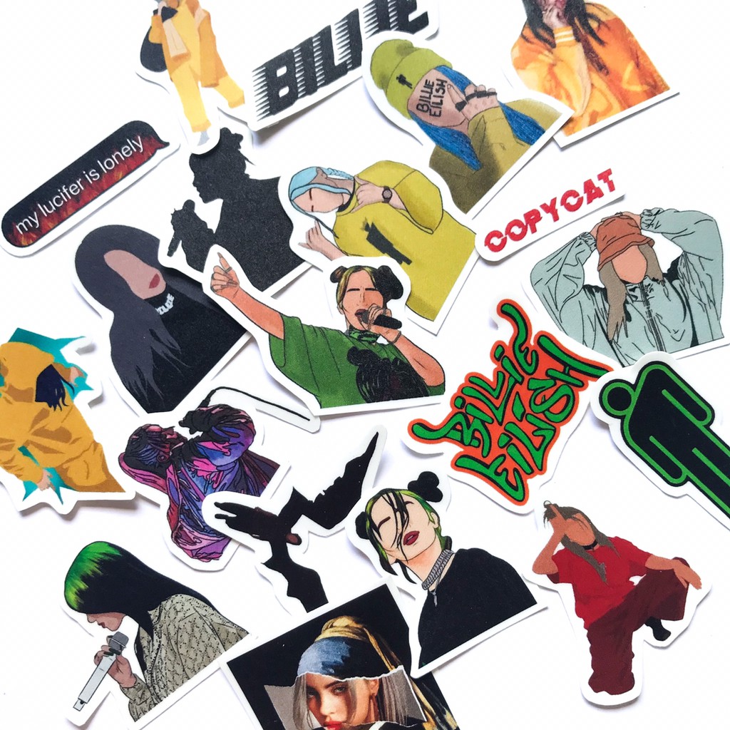 Jual Billie Eilish Premium Sticker Pack | Shopee Indonesia