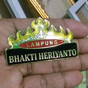 Jual Papan Nama/Nametag/Name Tag Siger Pns/Asn Lampung Papan Nama Dada ...