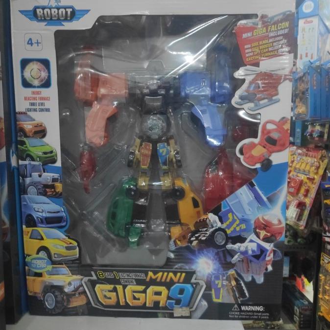 Jual Mainan Robot Mini Tobot Giga 9 Transformable 8 in 1 barang ready ...