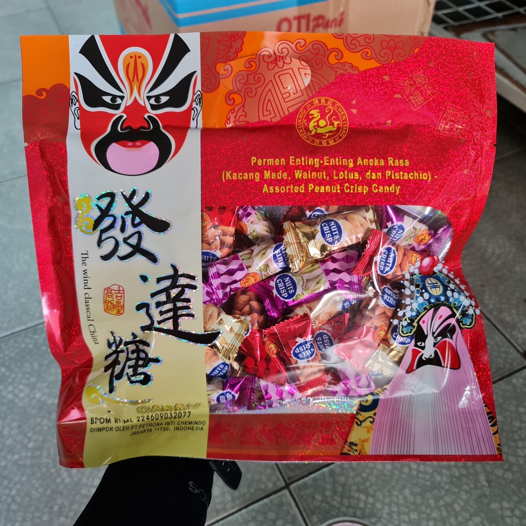 Jual Permen Kacang Ting Ting Assorted 400gr Kemasan Topeng / Enting ...