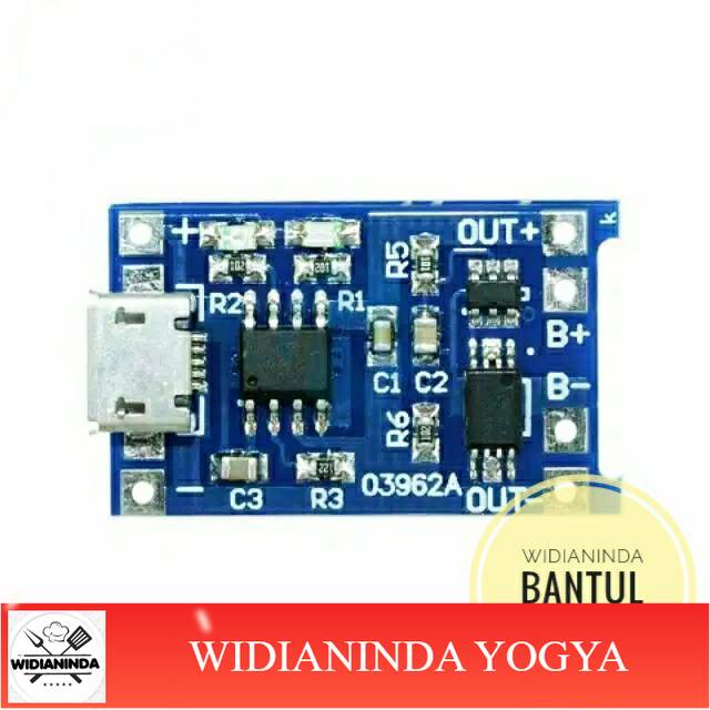 Jual TP4056 Charging Module Dilengkapi Ic Proteksi 1A Micro USB ...