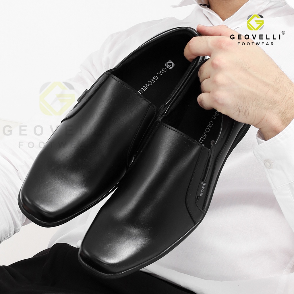 Jual NEW PRODUK Sepatu Full Black - Sepatu Pantofel Pria Kulit Formal ...