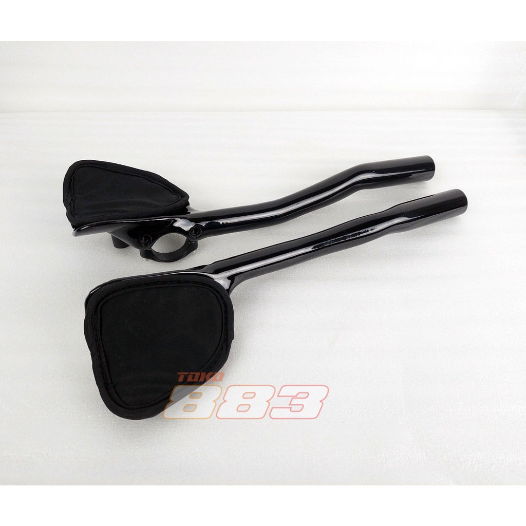 Jual TT BAR Arm Rest 31.8mm Carbon Fiber Road Bike Aero Bar Rest ...