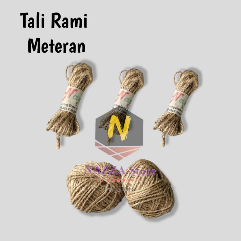Jual Tali Rami Goni 3 ply dan baker twine 2 ply warna 5&10 meter Murah ...